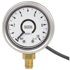 Manómetro de tubo de Bourdon PGS25 - GMS Instruments